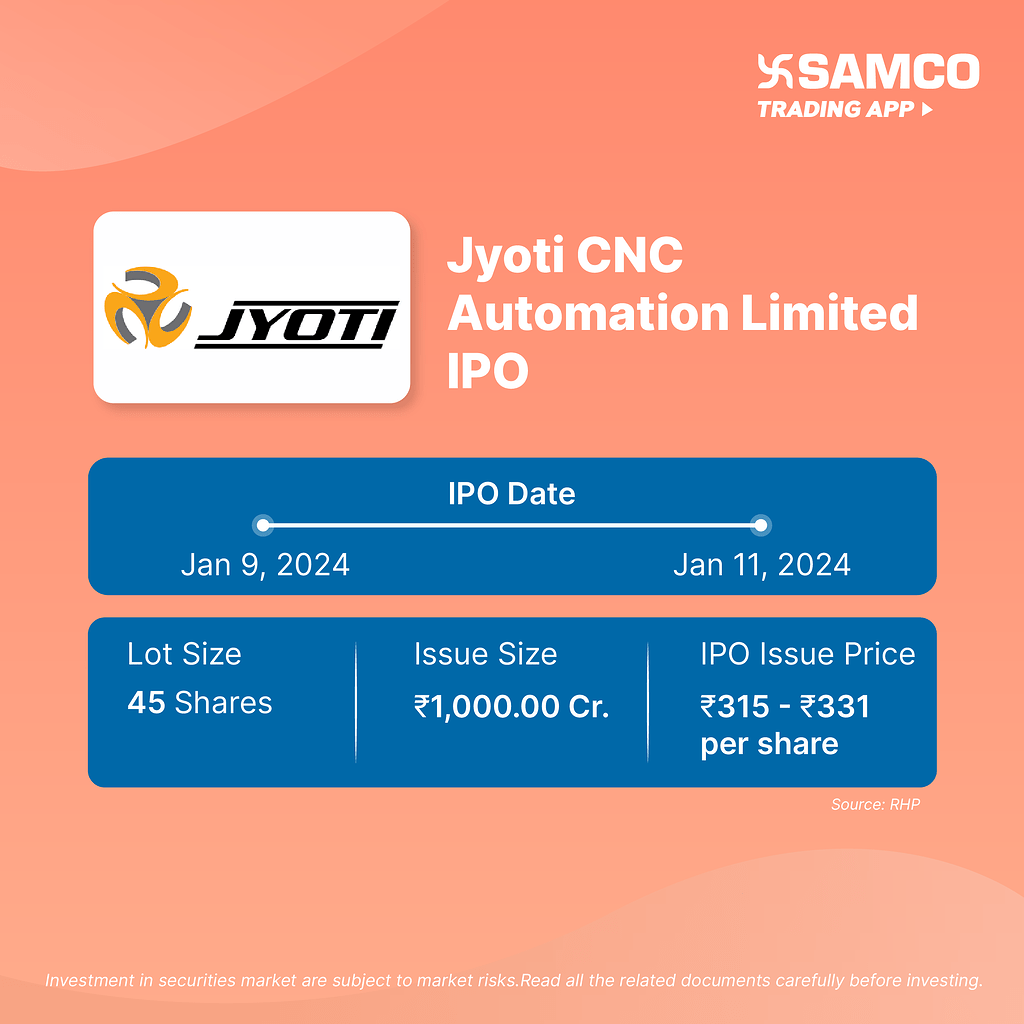 Jyoti CNC Automation Limited IPO - IPO - Samco Forum