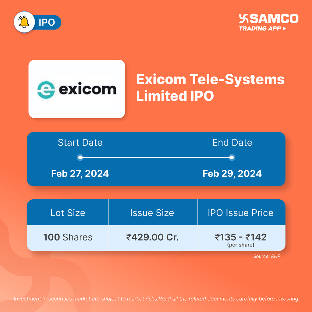 Exicom Tele-Systems Limited IPO - IPO - Samco Forum